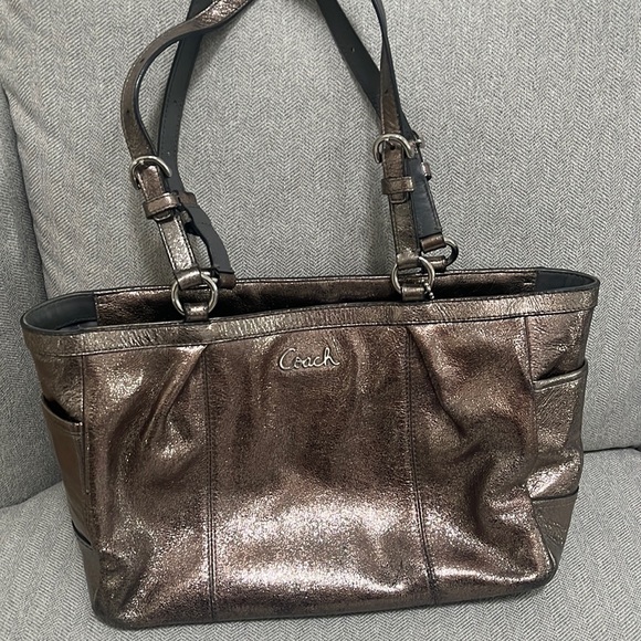 Coach | Bags | Authentic Coach Metallic Purse | Poshmark